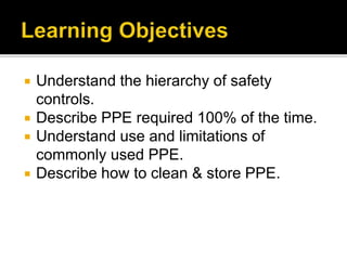 PPE safety intro | PPTX