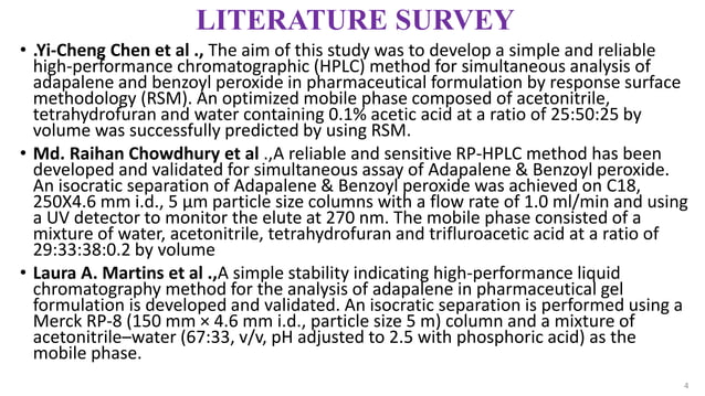 HPLC METHOD ADAPALENE & BENZOYL PEROXIDE | PPTX