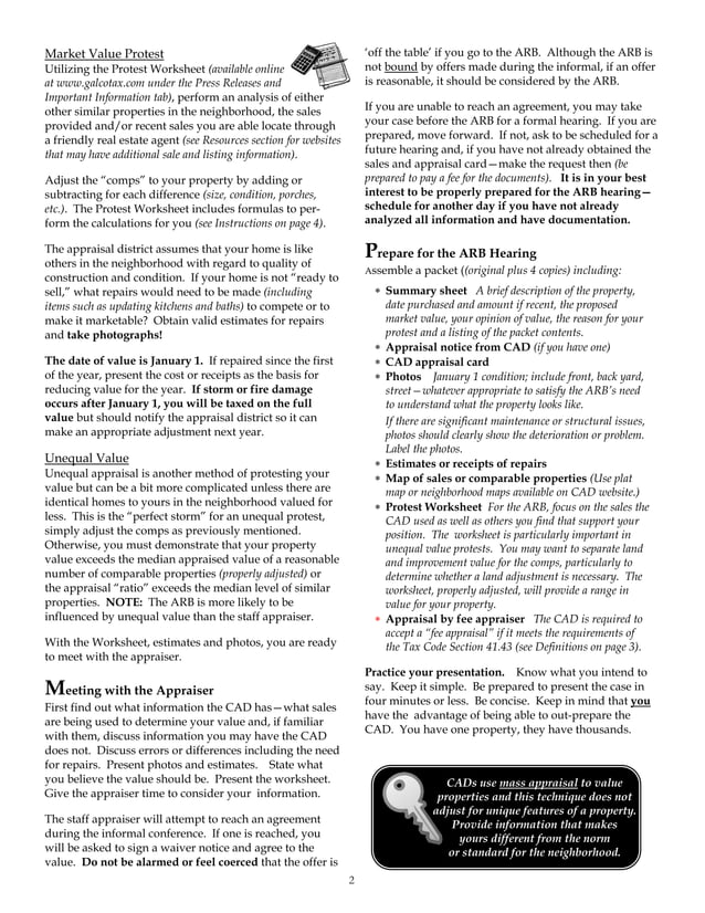 Protesting Your Property Value | PDF