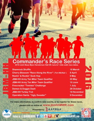 2016 JBM-HH Commander's Race Series | PDF | Running and Jogging ...