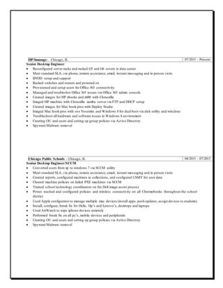 2016 resume | DOCX | IT and Internet Support | Internet