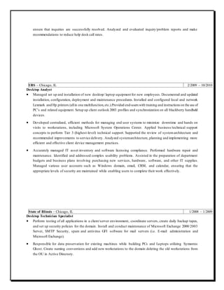 2016 resume | DOCX | IT and Internet Support | Internet