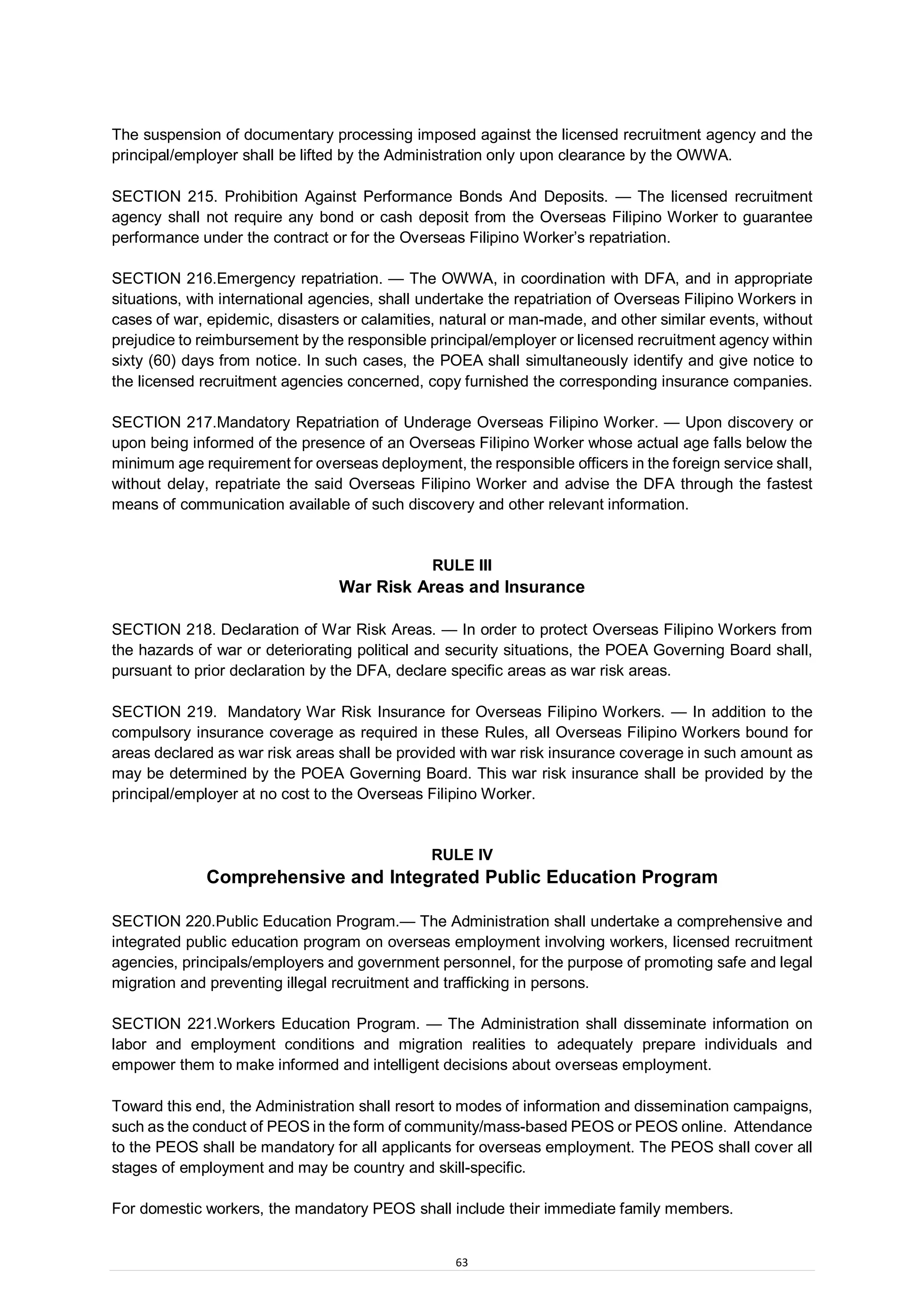 2016 Revised POEA Rules and Regulations | PDF