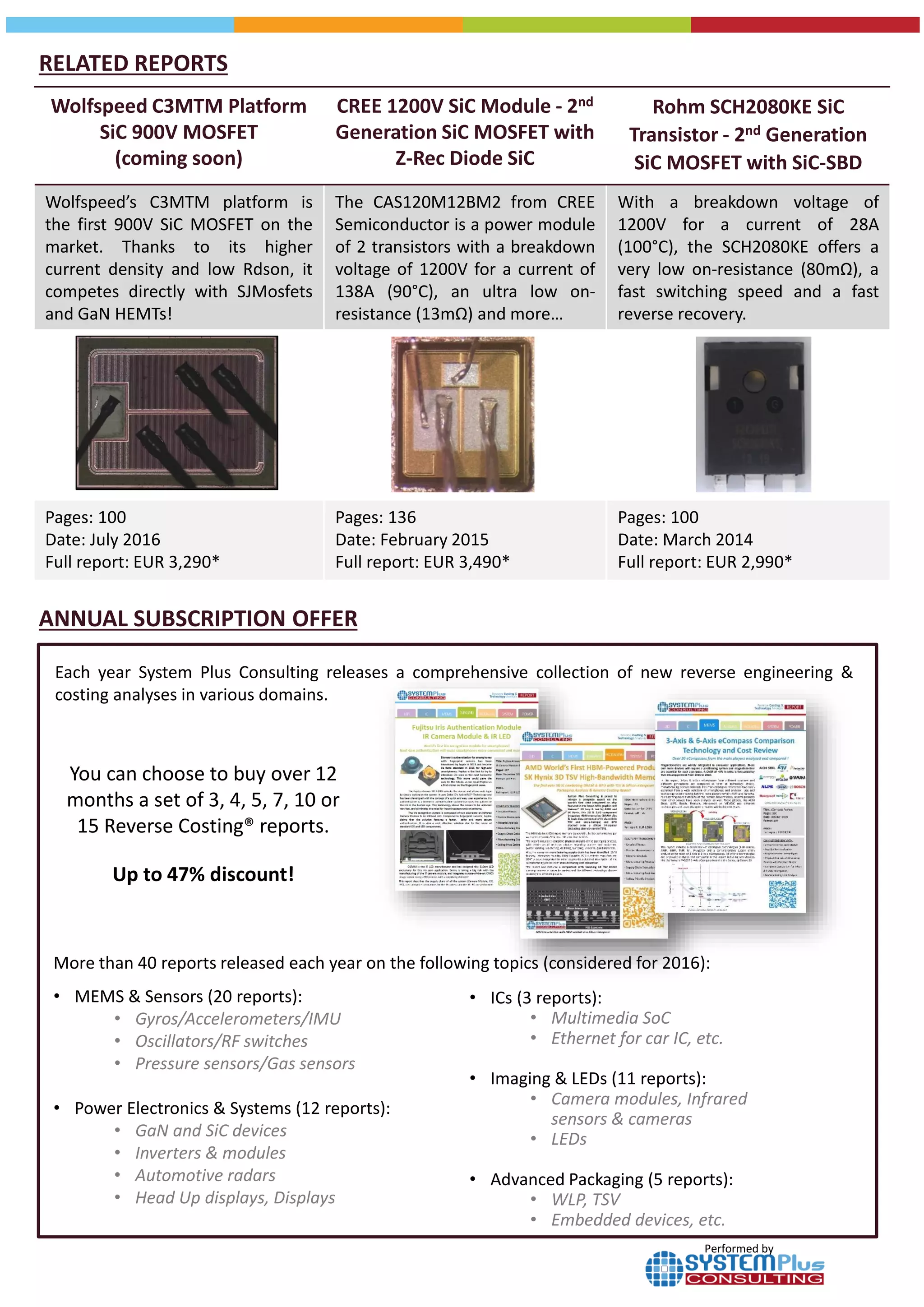 ROHM 1200V Trench SiC MOSFET BSM180D12P3C007 Module 2016 teardown ...