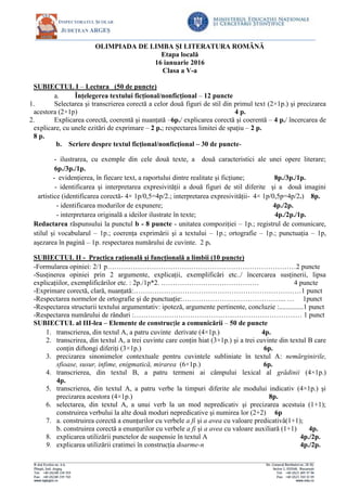 2016 romana locala_arges_clasa_a_va_subiectebarem (1) | PDF