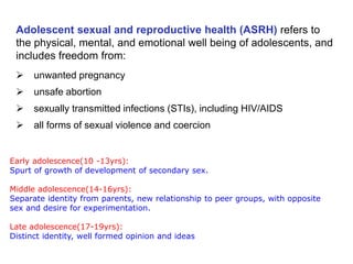 Managing adolescent sexual reproductive health issues cope with best evidence based practice | PDF