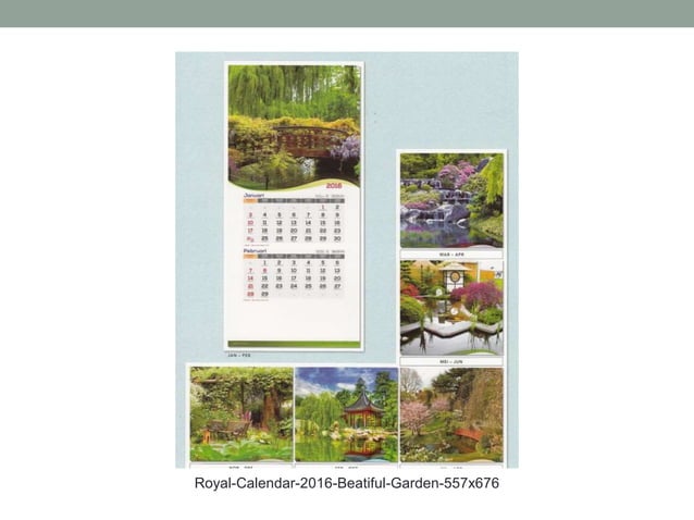 2016 royal calendars printed products | PPT