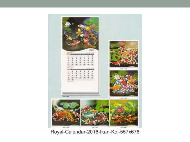 2016 royal calendars printed products | PPT