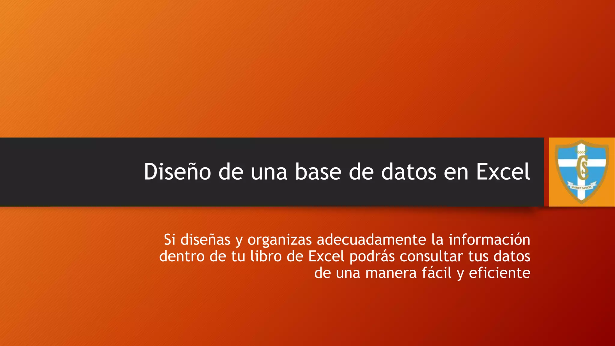 Base De Datos En Excel Ppt
