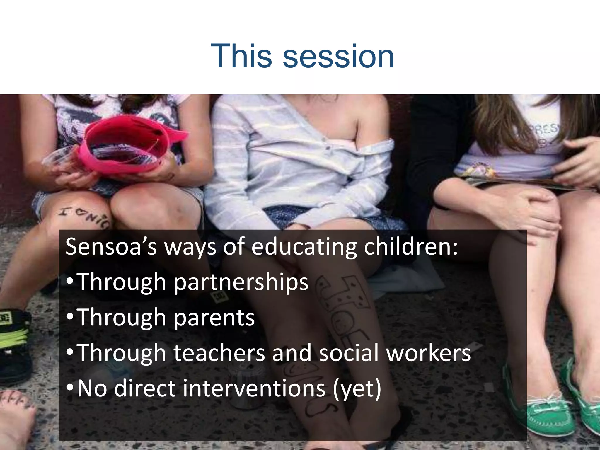 Sensoa's interventions towards primary school children | PPTX ...