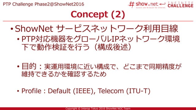 2016-ShowNet-PTP (Precision Time Protocol) | PPT