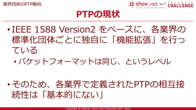 2016 Shownet Ptp Precision Time Protocol Ppt