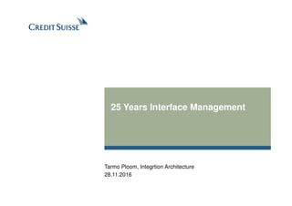 25 years interface management | PDF