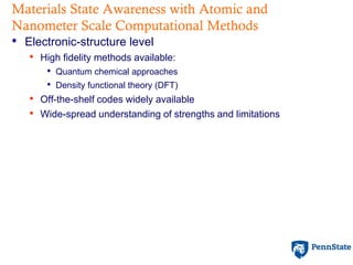 Role of Atomic-Scale Modeling in Materials Design Discovery. | PPT