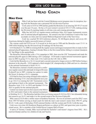 2016 UCO Soccer Media Guide | PDF