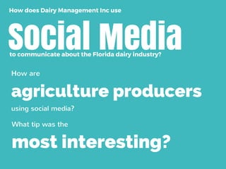 2016 social media and agriculture | PPT