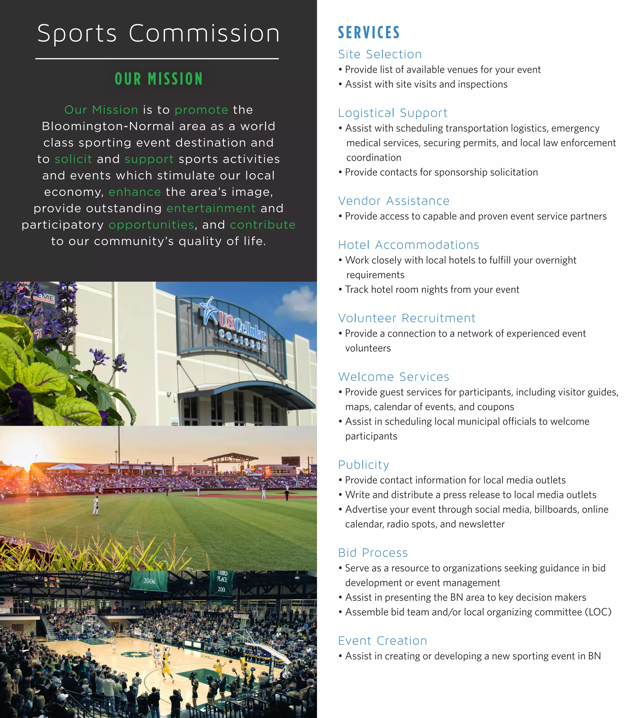 BN Sports Commission event services brochure | PDF