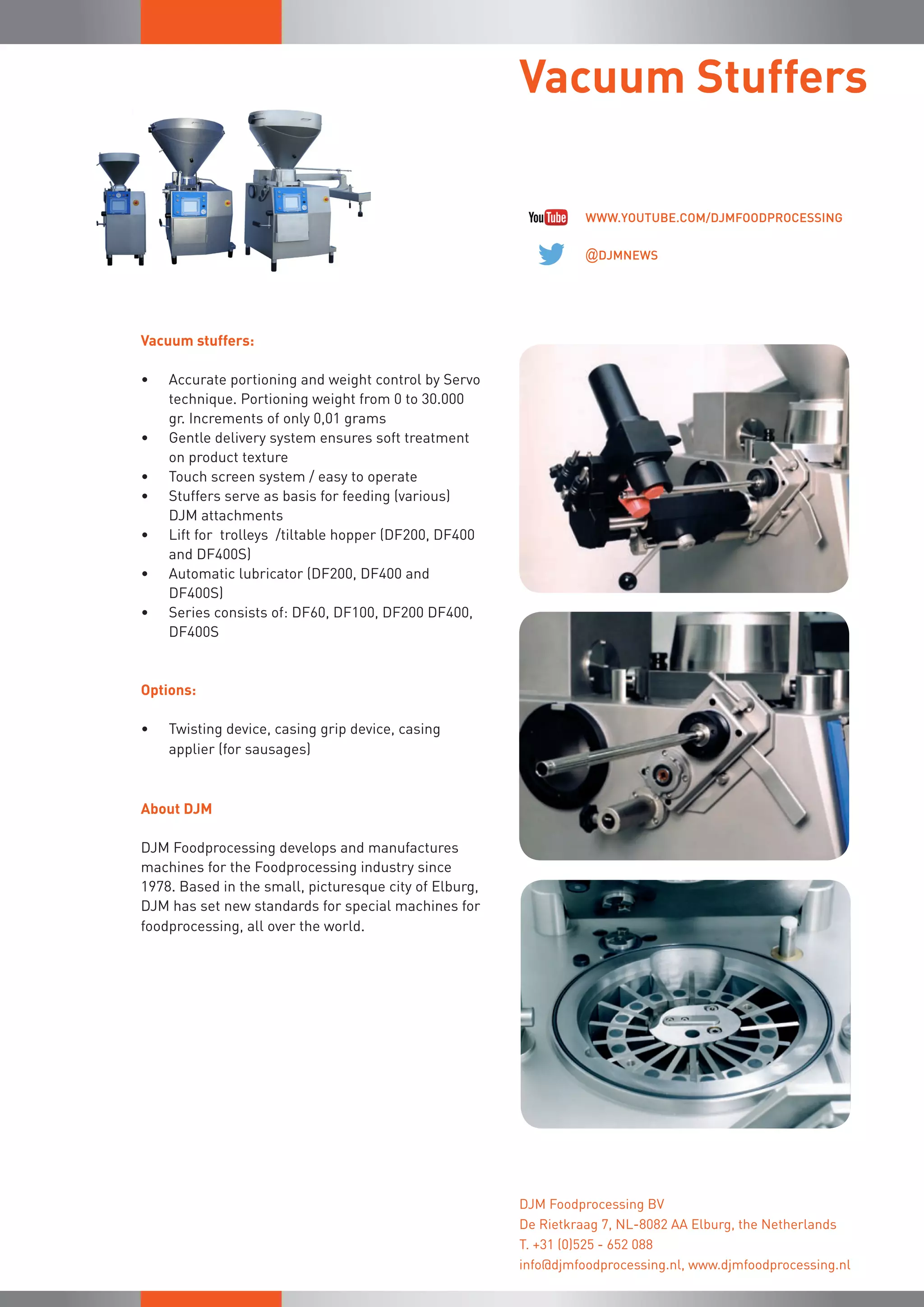 DJM Foodprocessing Vacuum Stuffers | PDF
