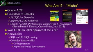 The Hidden Face of Cost-Based Optimizer: PL/SQL Specific Statistics | PPT