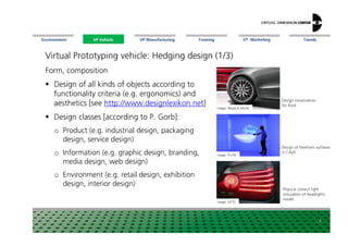 Virtual Techniques in the field of Automotive Engineering: VDC ...