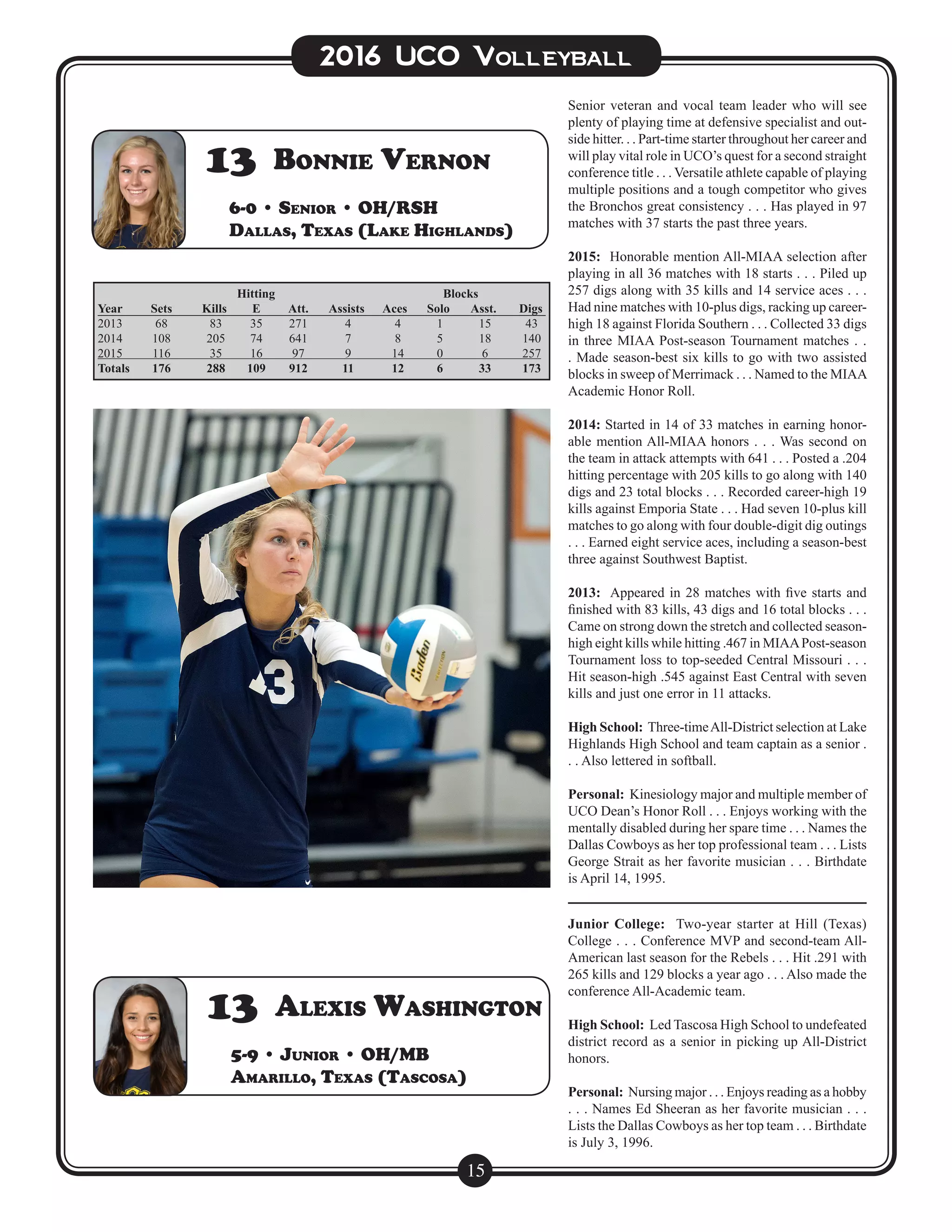 2016 Volleyball Media Guide | PDF