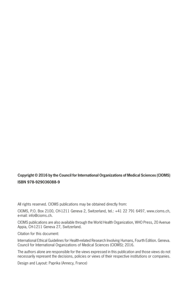 International ethical guidelines for healt related research | PDF
