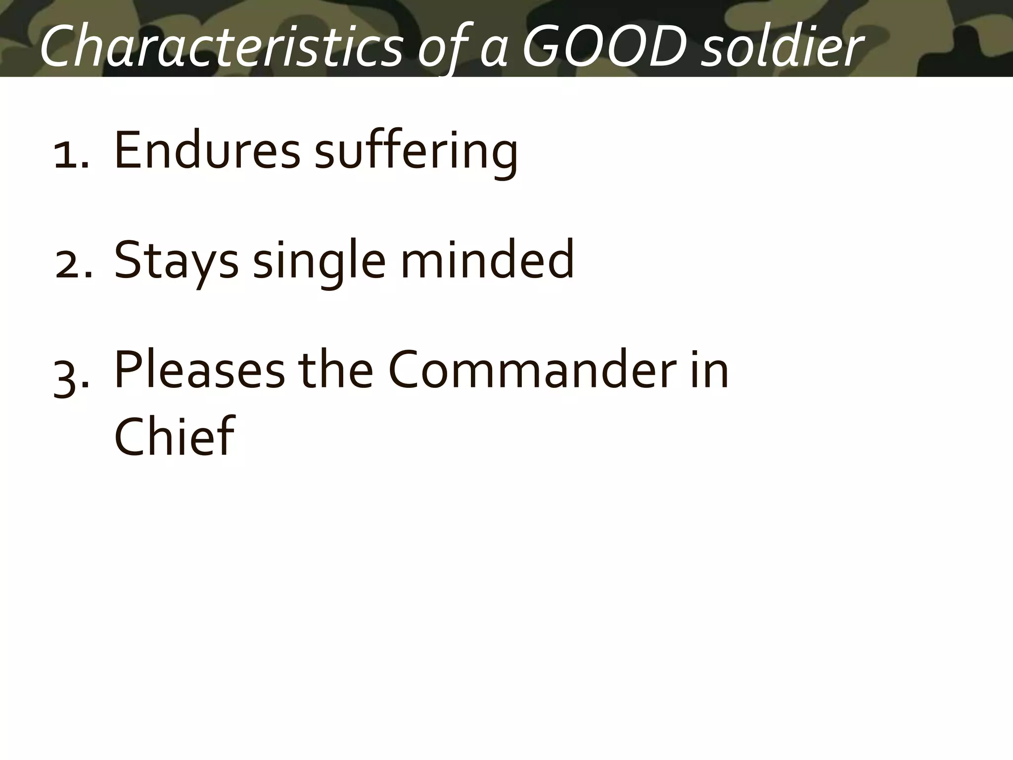 Every member a good soldier of Jesus Christ | PPT