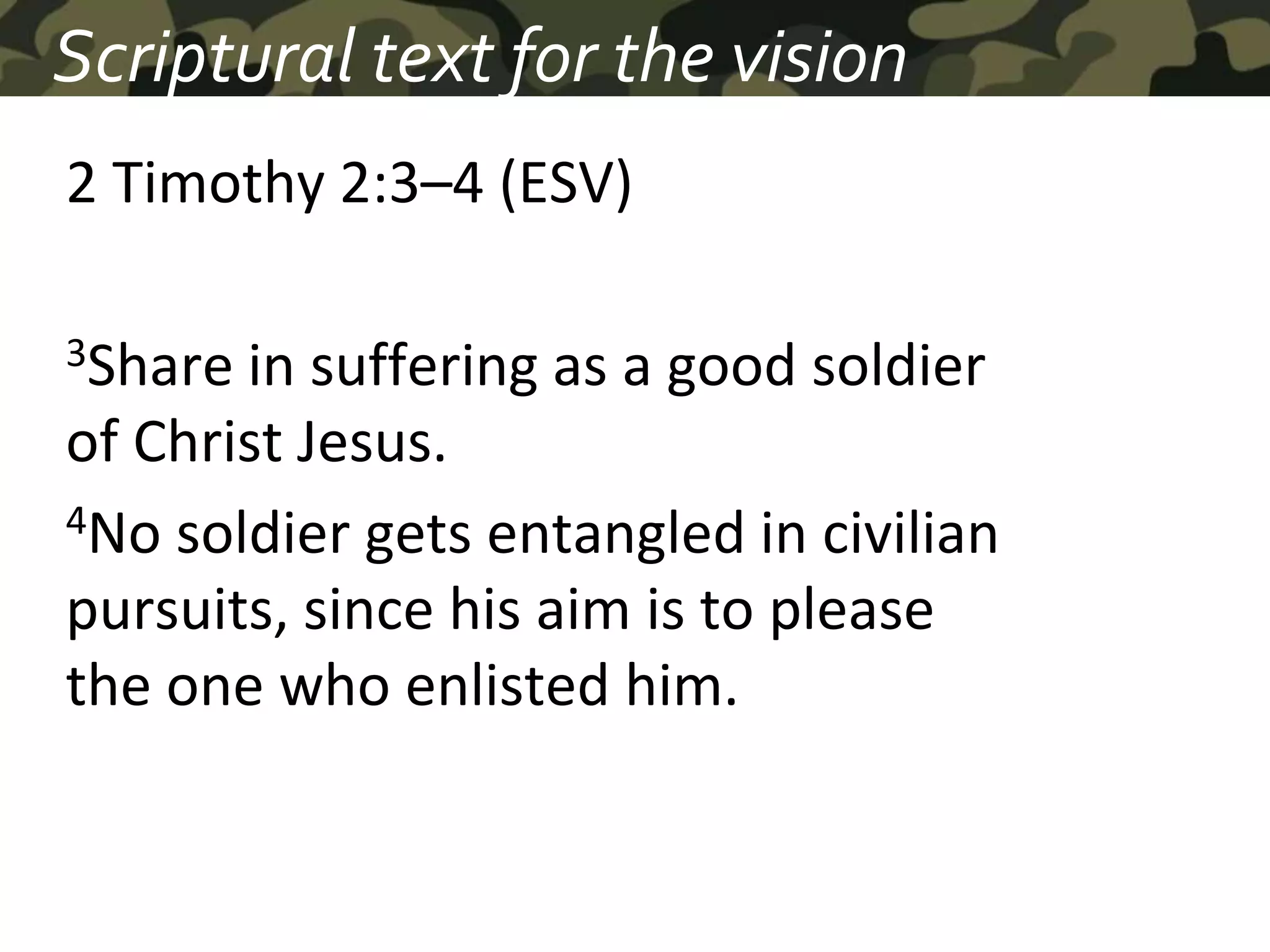 Every member a good soldier of Jesus Christ | PPTX