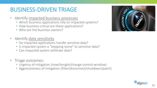 Tying cyber attacks to business processes, for faster mitigation | PPT