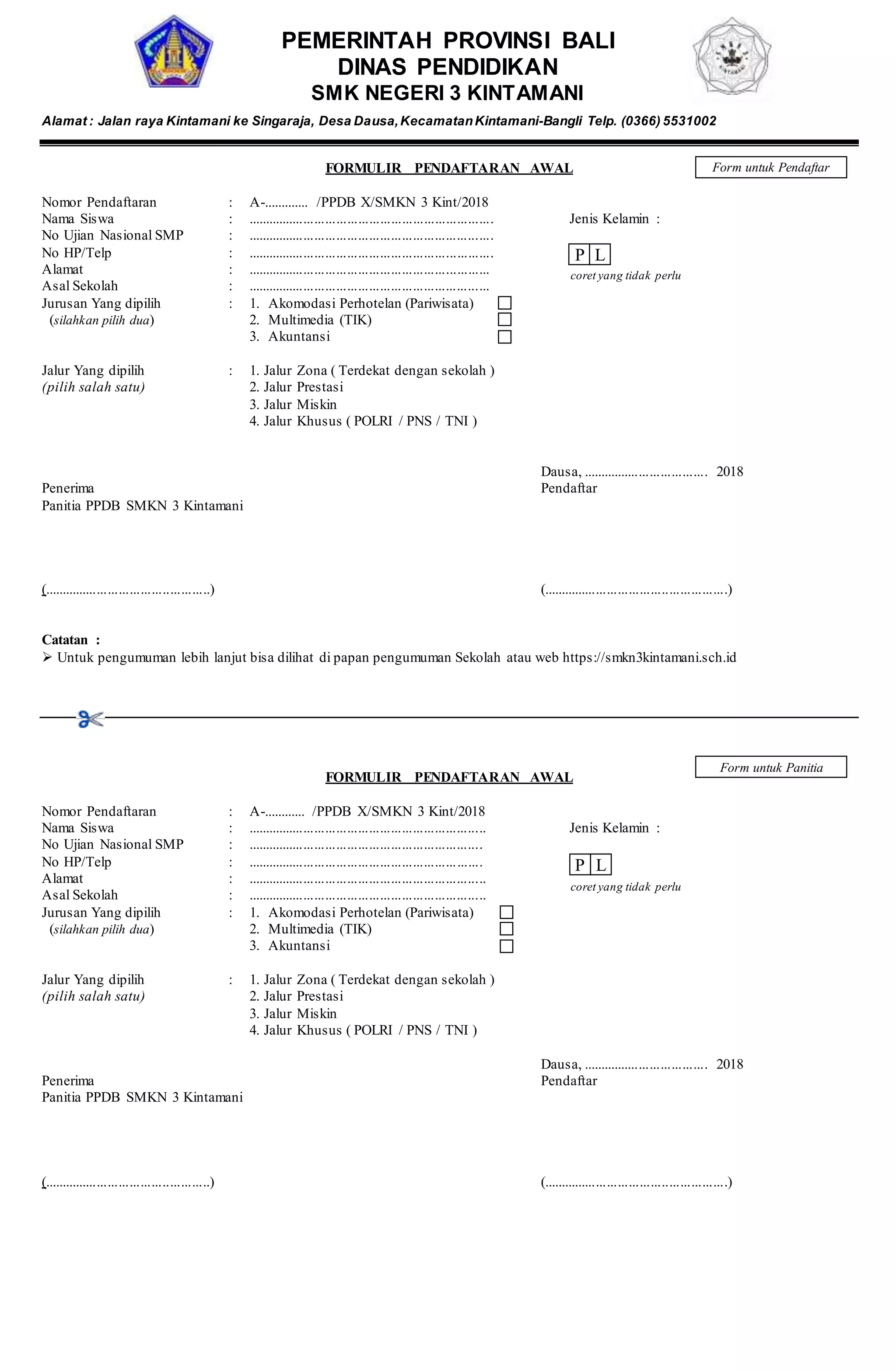 2017 01. form pendaftaran | DOCX