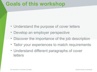 BCC Competitive Cover Letters | PPT