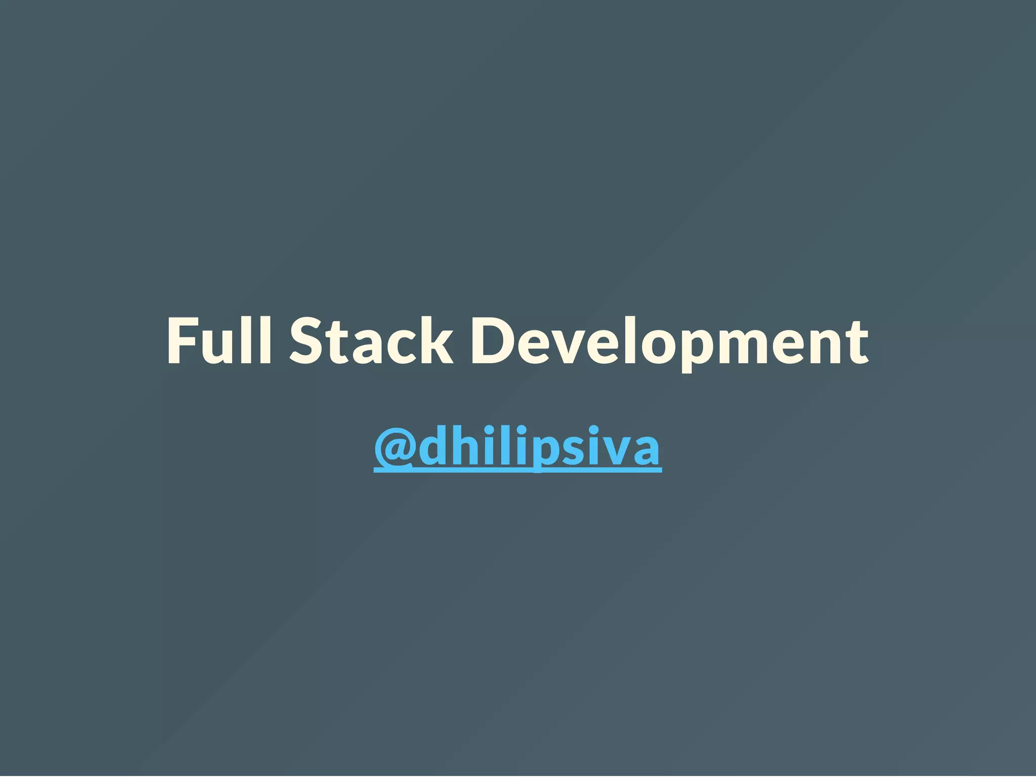 Full-Stack Development | PDF | Programming Languages | Computing