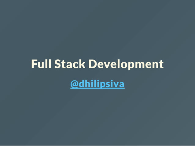 Full-Stack Development | PDF | Programming Languages | Computing