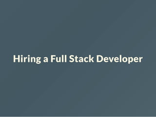Full-Stack Development | PDF