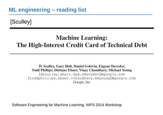 Machine Learning Goes Production | PDF