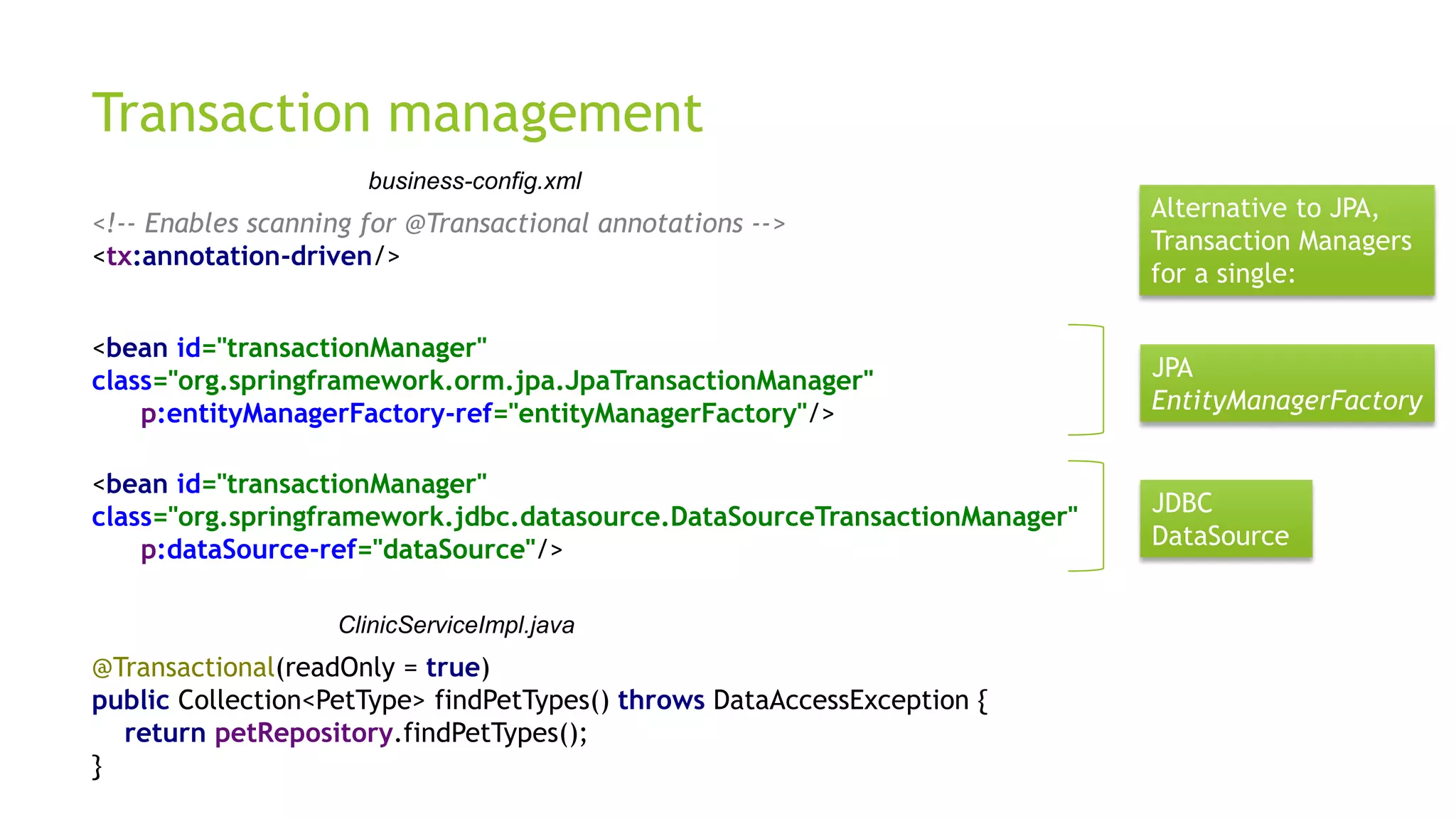 Spring Framework Petclinic sample application | PPTX
