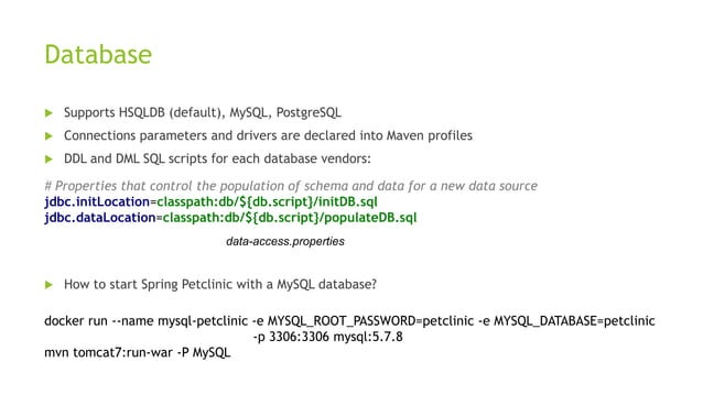 Spring Framework Petclinic sample application | PPTX