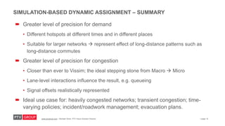 Simulation Based Assignment in PTV Visum - TRB 2017 | PDF