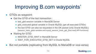 How Booking.com avoids and deals with replication lag | PPT