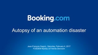 Autopsy of an automation disaster | PPT
