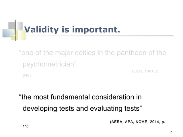 Validation of Score Meaning and Justification of a Score Use: A ...