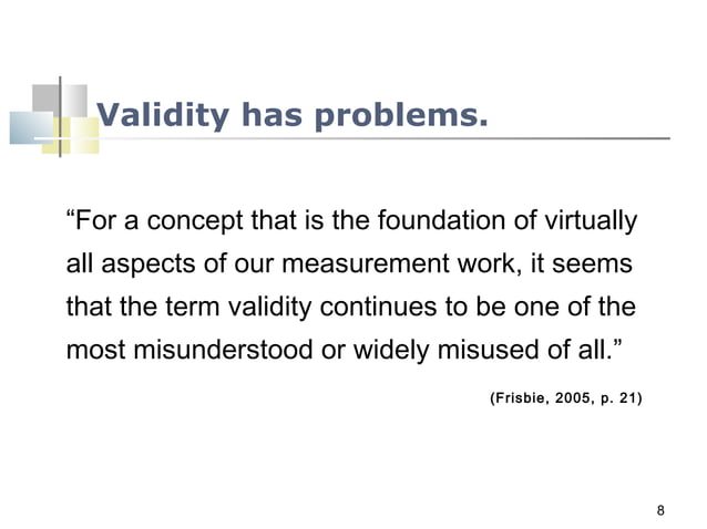 Validation of Score Meaning and Justification of a Score Use: A Comprehensive Model of ...