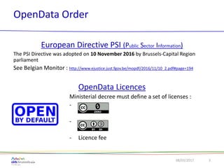 Open data in the Brussels region | PPTX