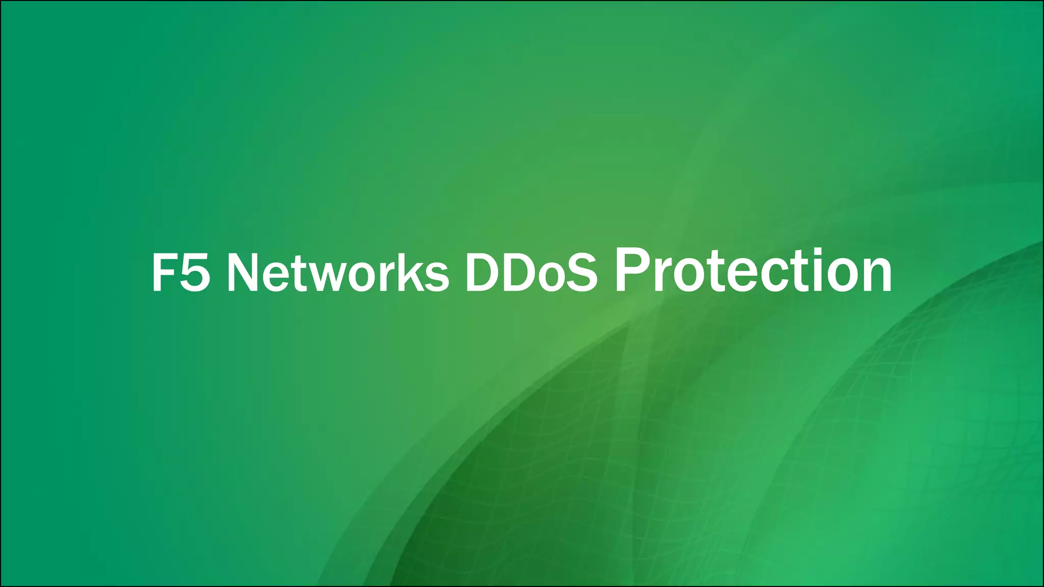 F5 DDoS Protection | PDF | Computer Networking | Computing