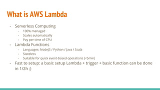 Intro to AWS Lambda | PDF