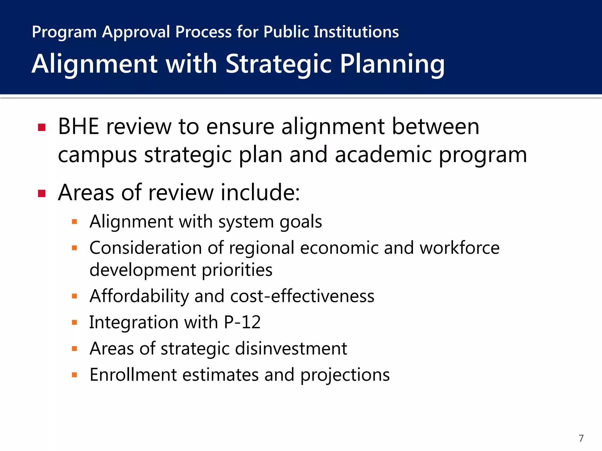 Revised Program Approval for Public Institutions and Timeline | PPT