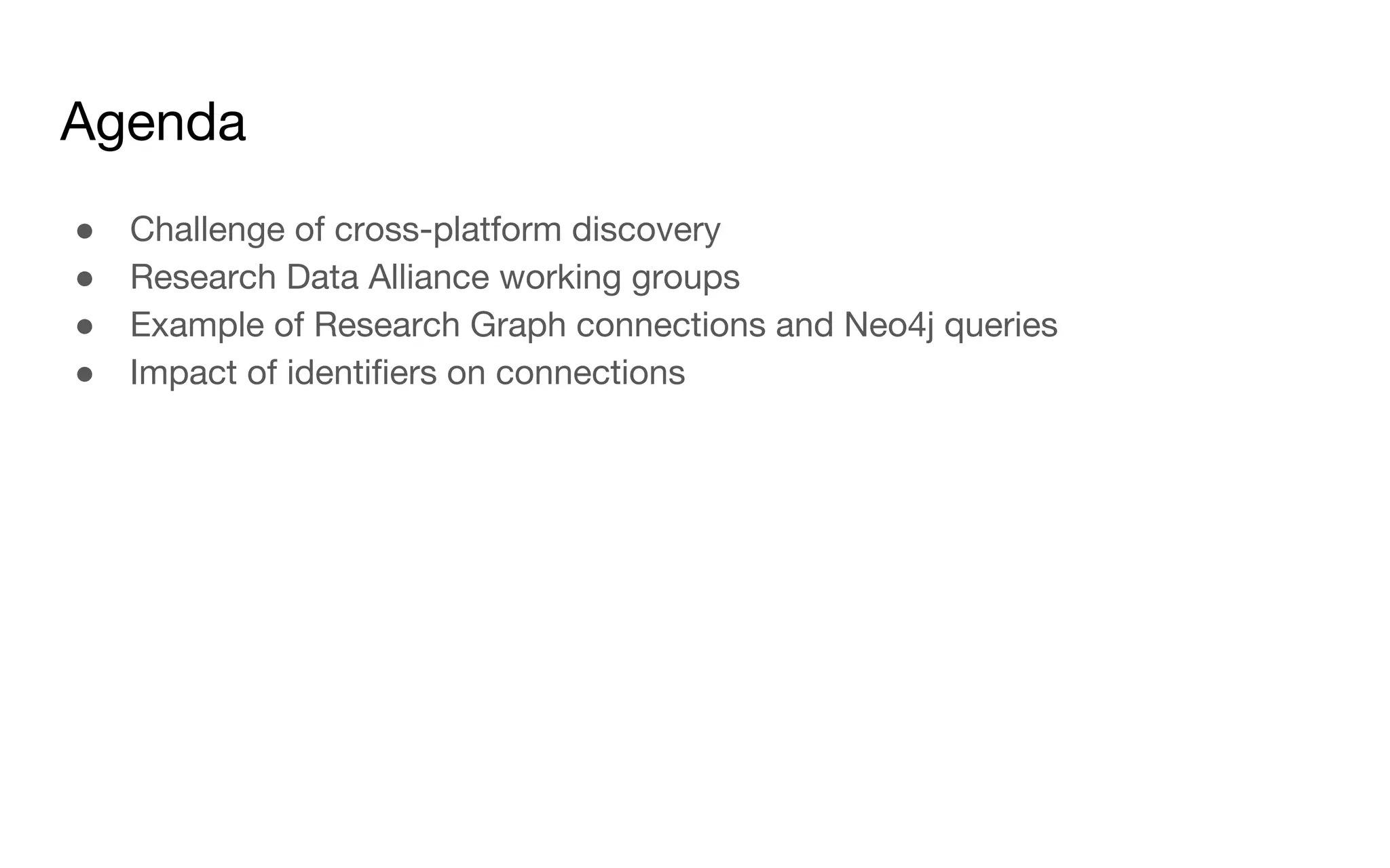 Research Graph: Connecting Identifiers across Research Data ...