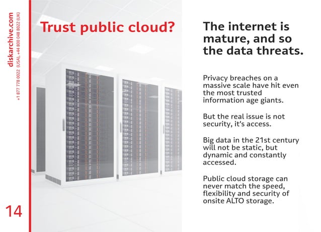 Disk Archive ALTO - Easy, Secure and Affordable Archiving | PPT