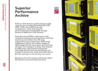 Disk Archive ALTO - Easy, Secure and Affordable Archiving | PDF