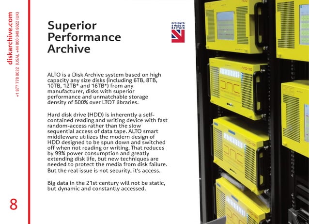 Disk Archive ALTO - Easy, Secure and Affordable Archiving | PPT